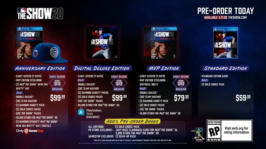 Mlb 20 store