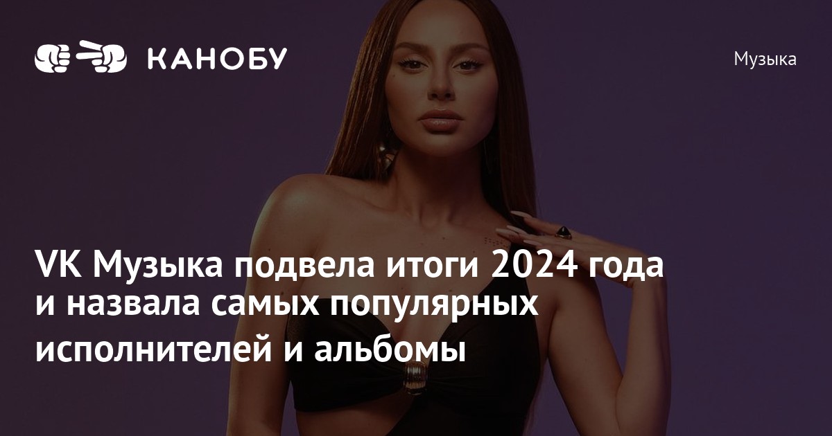 VK Музыка подвела итоги 2024 года и назвала самых популярных исполнителей и альбомы
